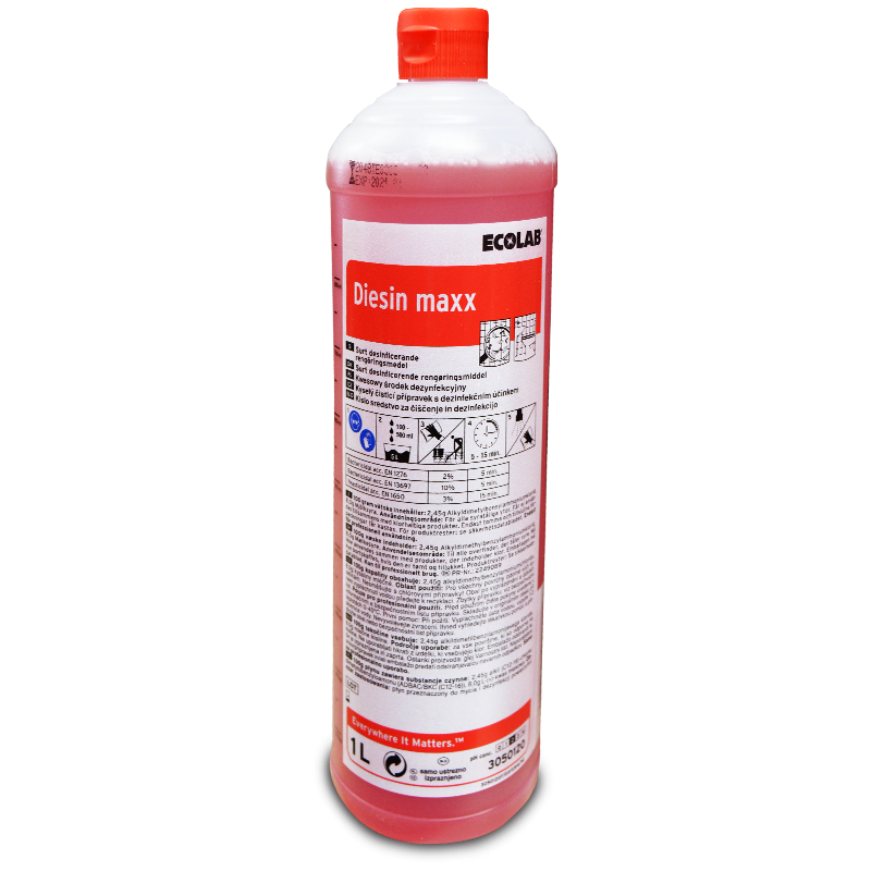 Ecolab Diesin Maxx 1 L. - Sanitetsrengøring / Toilethygiejne - NOWAS A/S