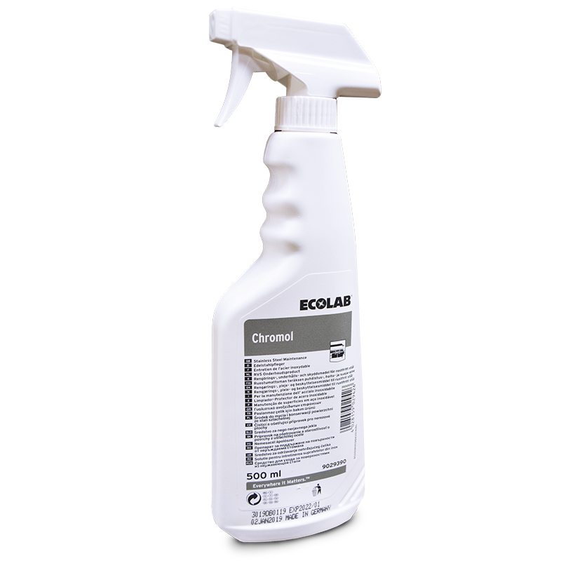 Ecolab Chromol Stålpleje 500 ml. - Specialrengøring - NOWAS A/S